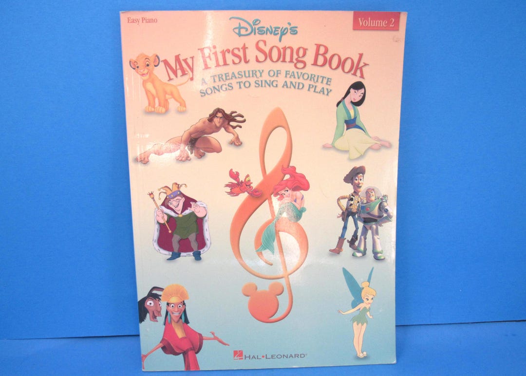 This is a Sheet Music Book disney's My First Song Book free Shipping - Etsy