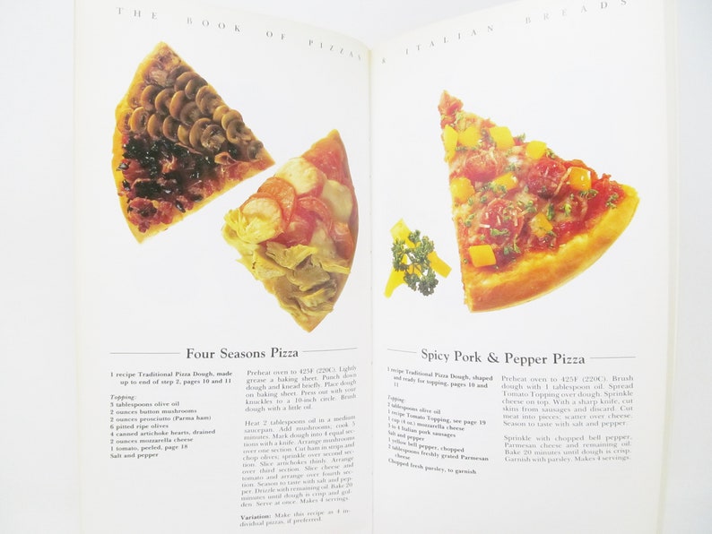 Pizza Cookbook The Book Of Pizzas & Italian Breads | Etsy