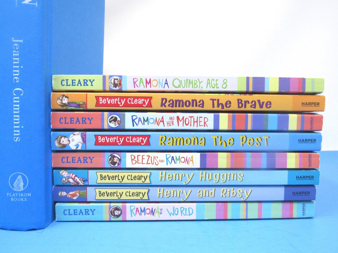 EIGHT BOOK SET by Beverly Cleary Ramona Quimby, Henry Huggins, Beezus ...