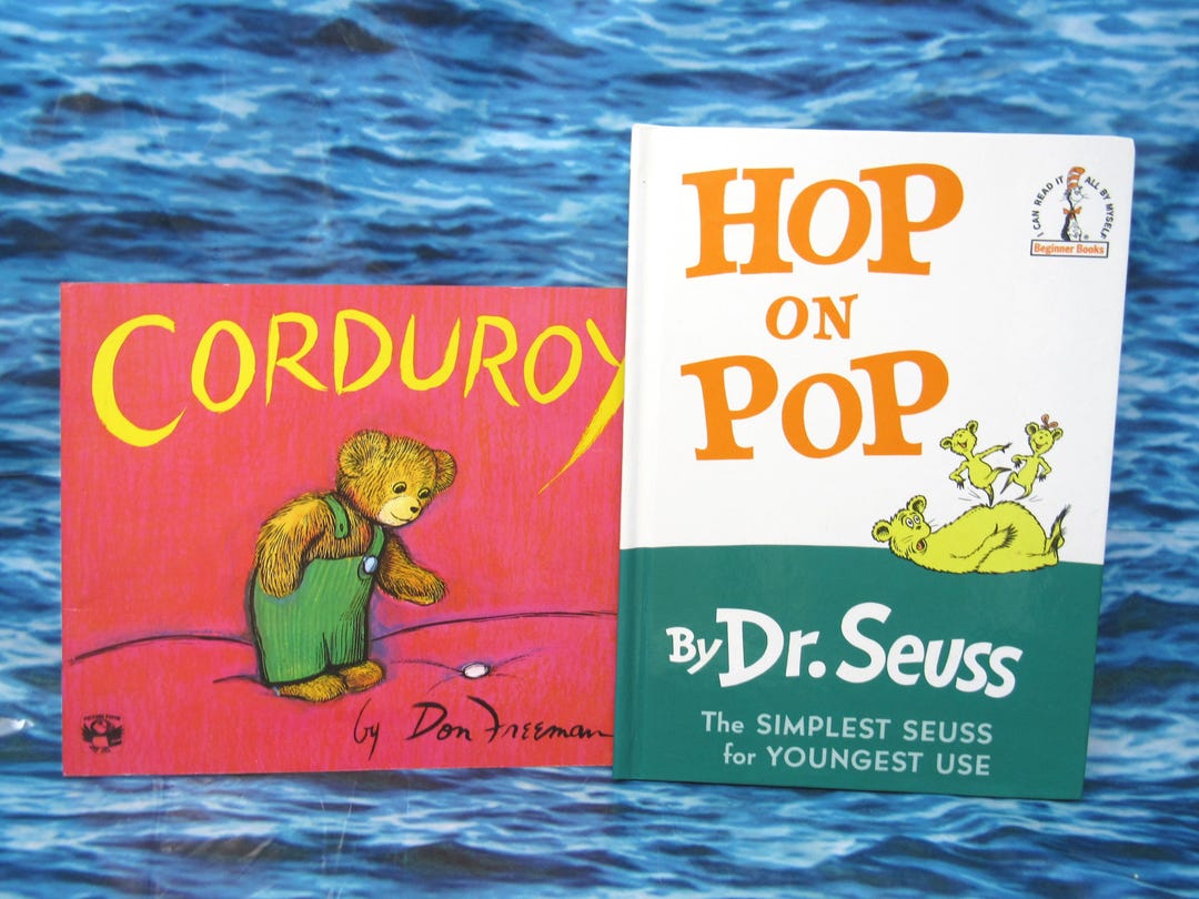 2 Book Set corduroy by Don Freeman and hop on Pop by Dr. Seuss - Etsy