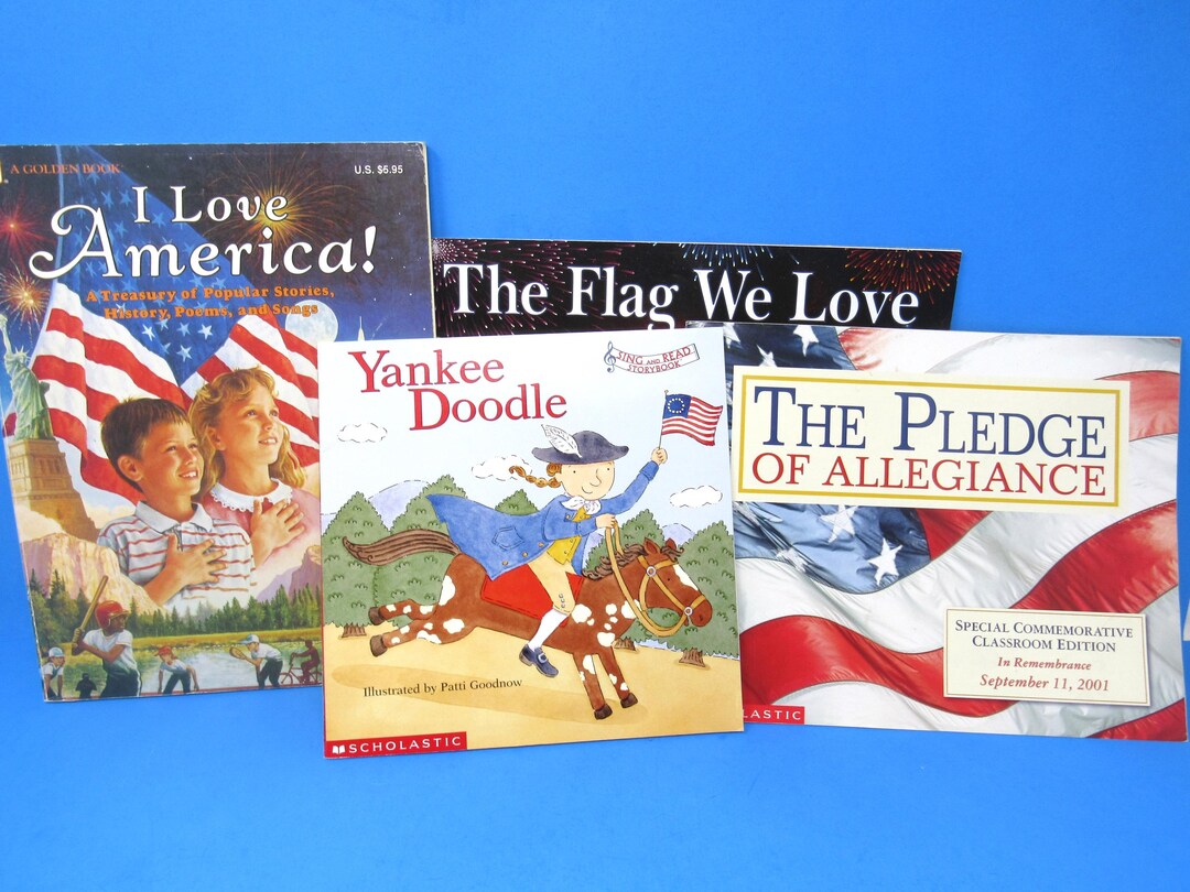 America Book Bundle for Kids, 4 Paperbacks Pledge of Allegiance, Yankee ...