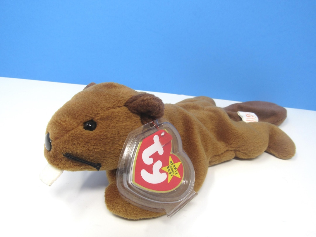 Ty Beanie Baby Beaver "bucky", Adorable Ty Beanie Baby Plush Toy Gift ...