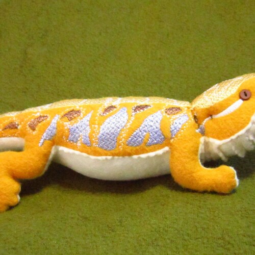 Citrus Very Detailed Stuffed Bearded Dragon Softy Low - Etsy