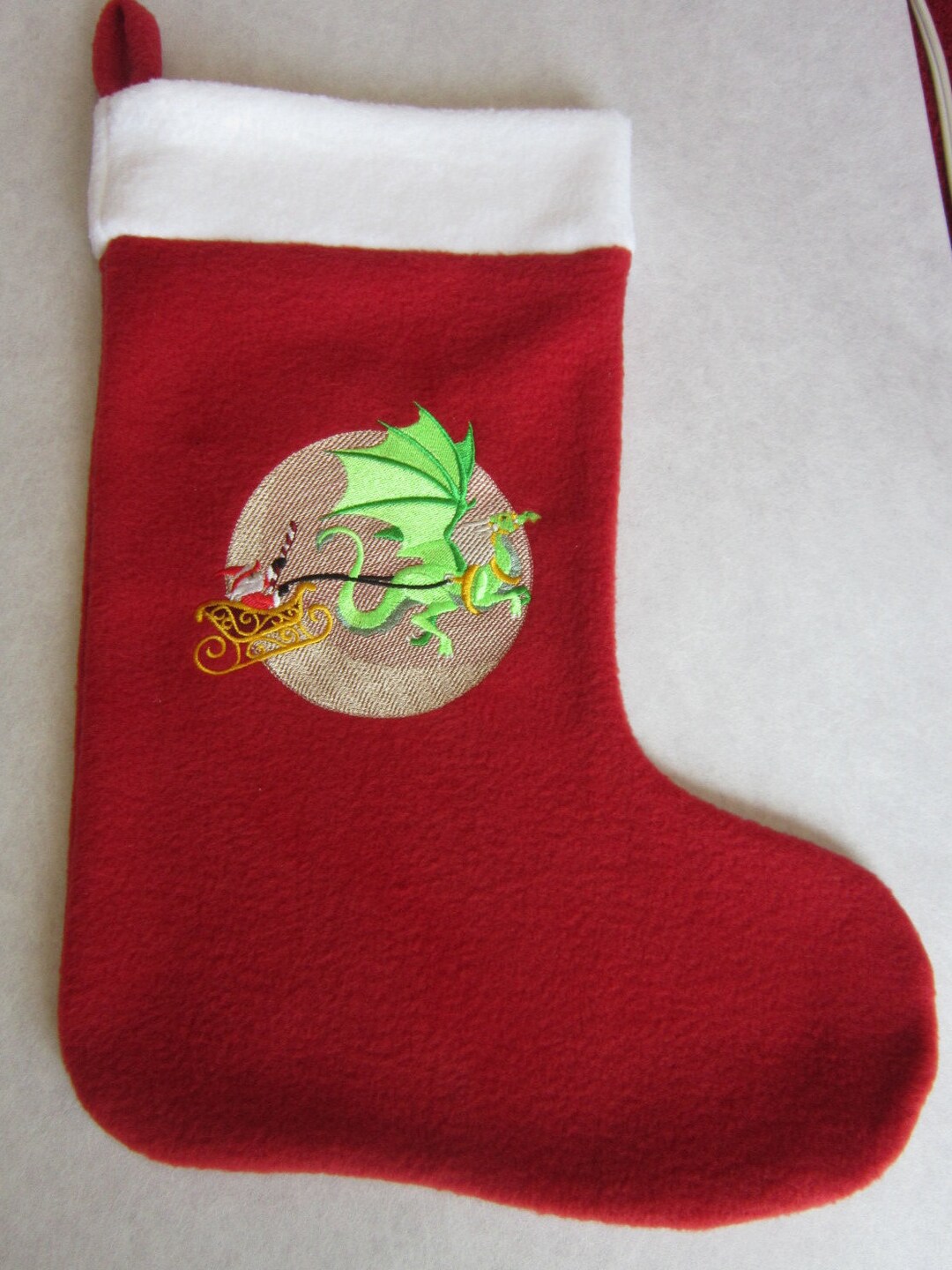 Dragon Christmas Stocking, Personalized, Choose Your Own Colors - Etsy