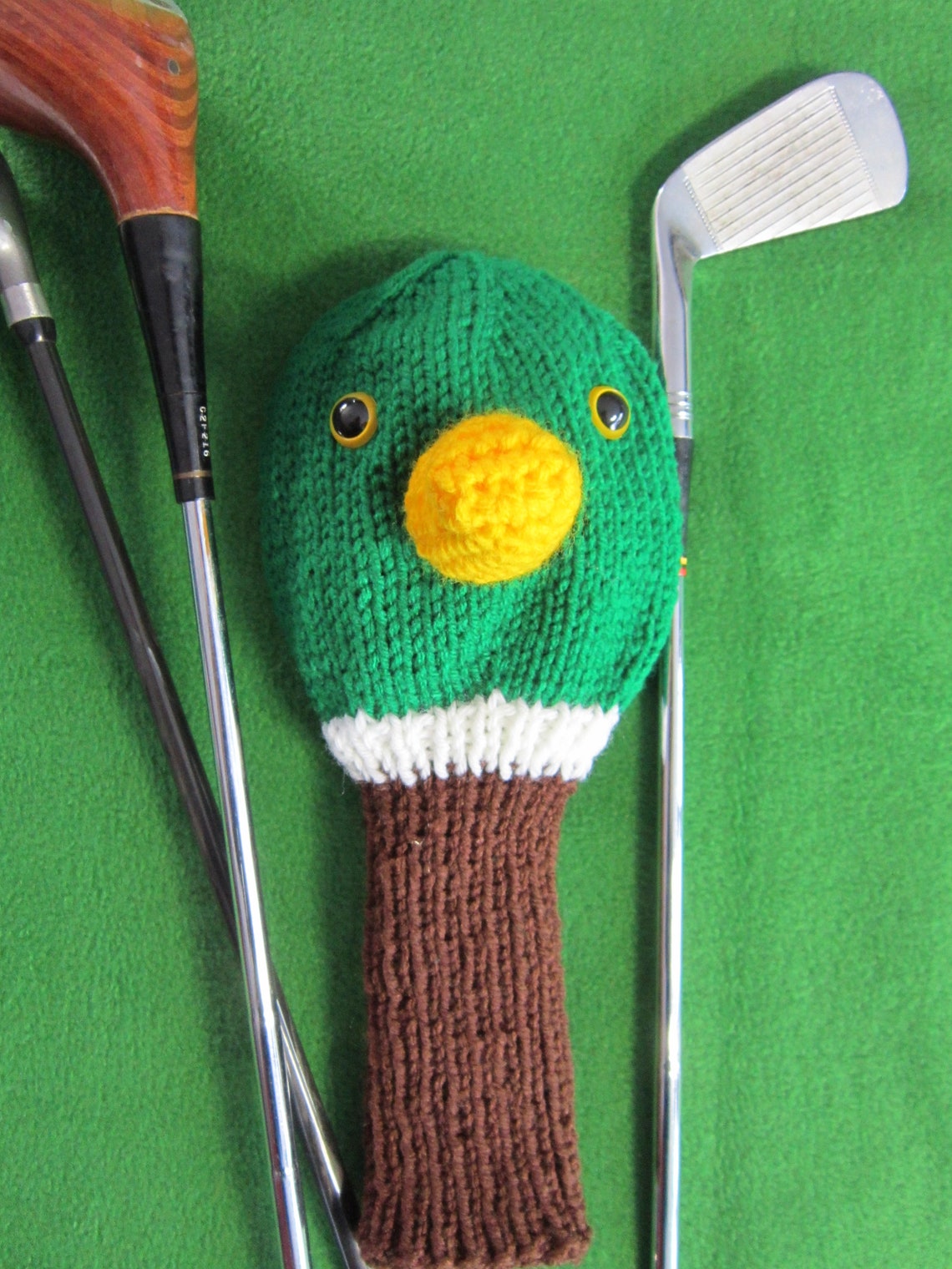 Duck Hand Knit Bird Golf Club Cover | Etsy