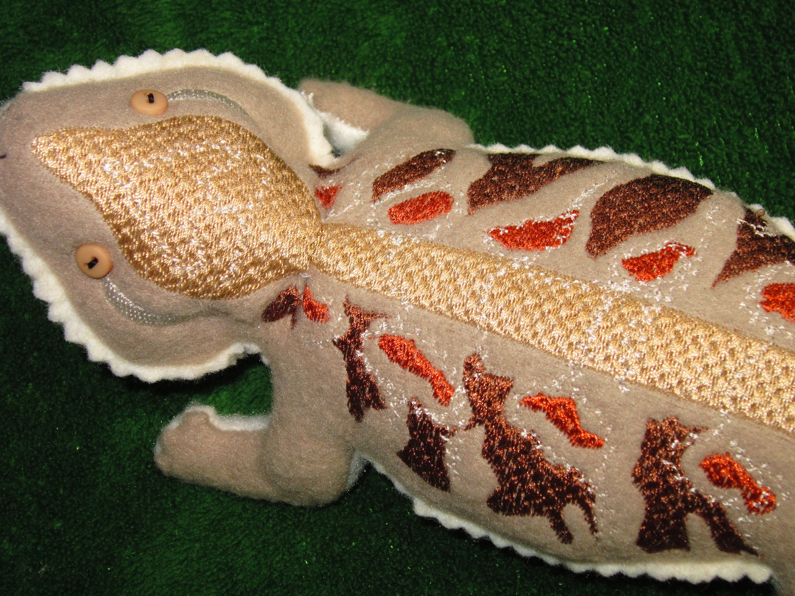 Tan Very Detailed Stuffed Bearded Dragon Softy Low | Etsy
