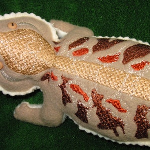 Tan Very Detailed Stuffed Bearded Dragon Softy Low | Etsy