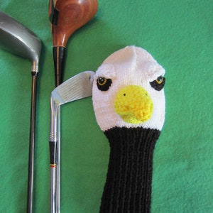 Bald Eagle Hand Knit Bird Golf Club Cover - Etsy