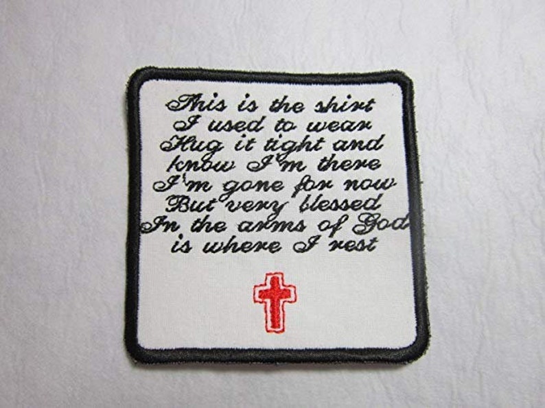 Cross Memory Pillow Patch for Shirt, Bear, Quilt, Pillow Can Be ...