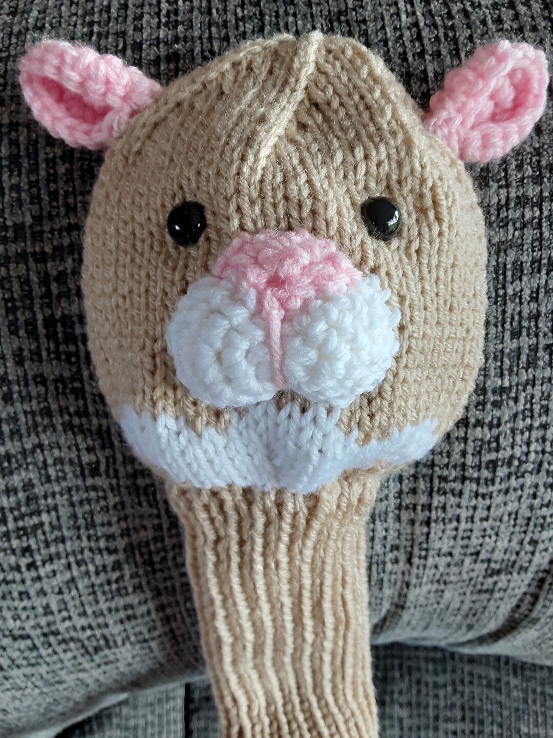 Hand Knit Hamster Golf Club Cover - Etsy