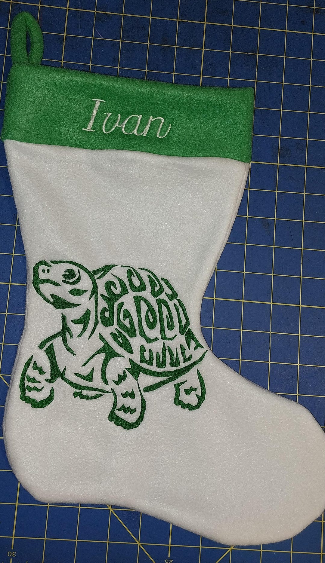 Custom Embroidered Turtle Tortoise Pet Christmas Stocking, Can Be ...