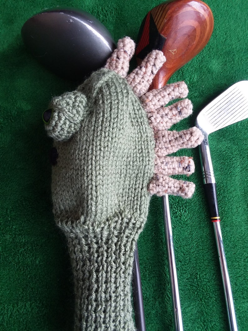 Hand Knit Lizard, Iguana, Dinosaur, Reptile Golf Club Cover - Etsy