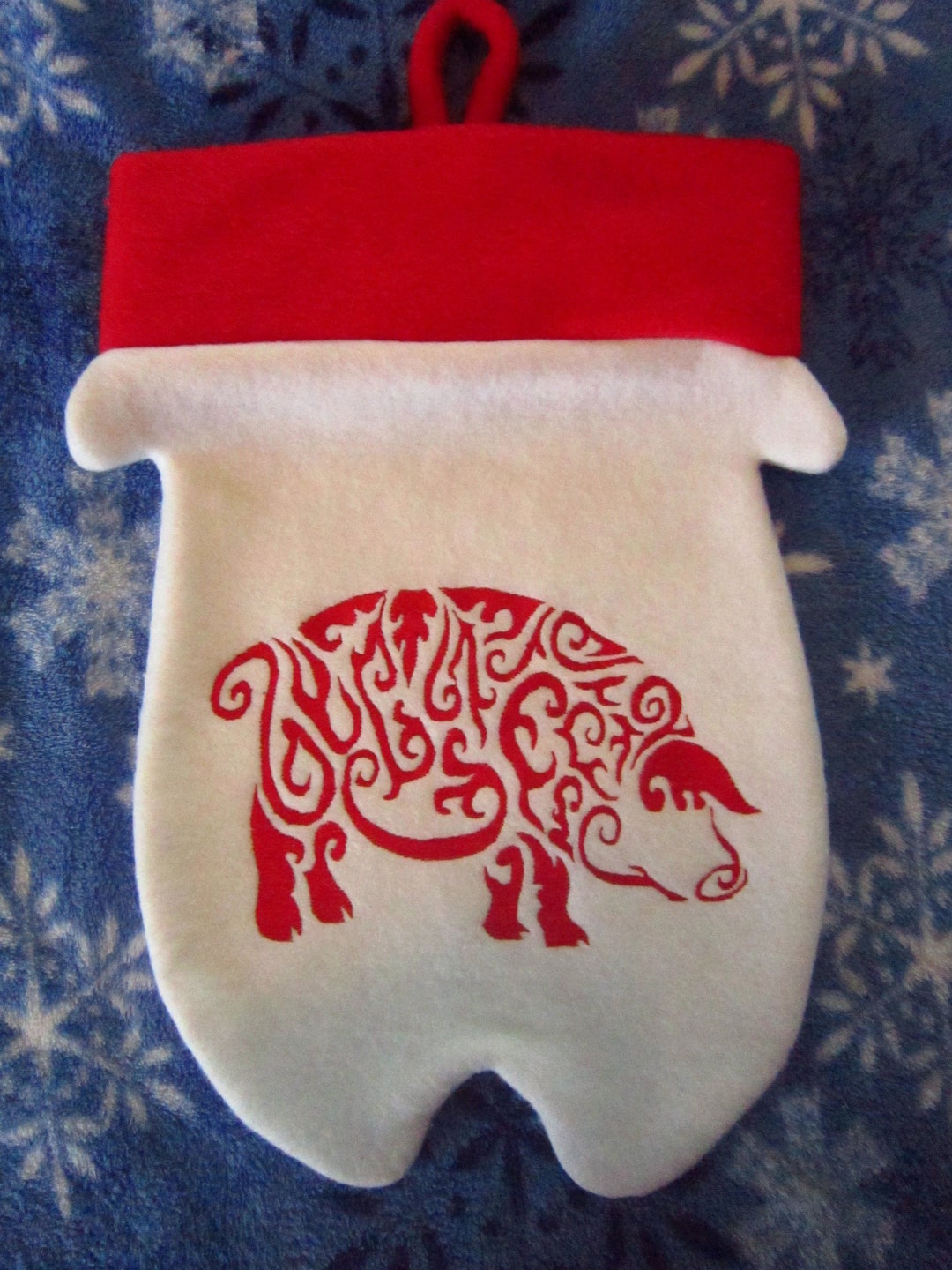 Custom Embroidered Pet Pig Christmas Stocking, Can Be Personalized - Etsy