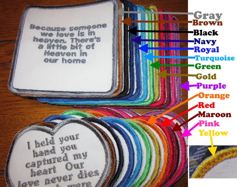 Memory Pillow Patch for Shirt, Bear, Quilt, Pillow Can Be Customized ...