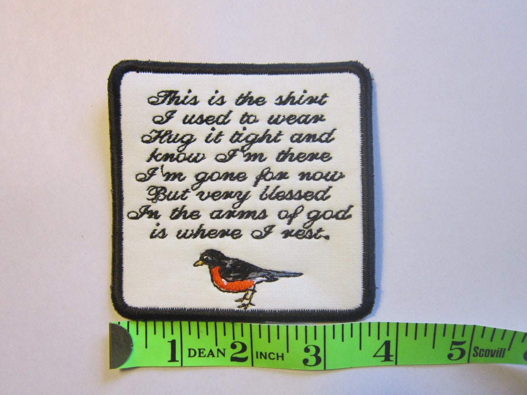 Robin Memory Pillow Patch for Shirt, Bear, Quilt, Pillow Can Be ...