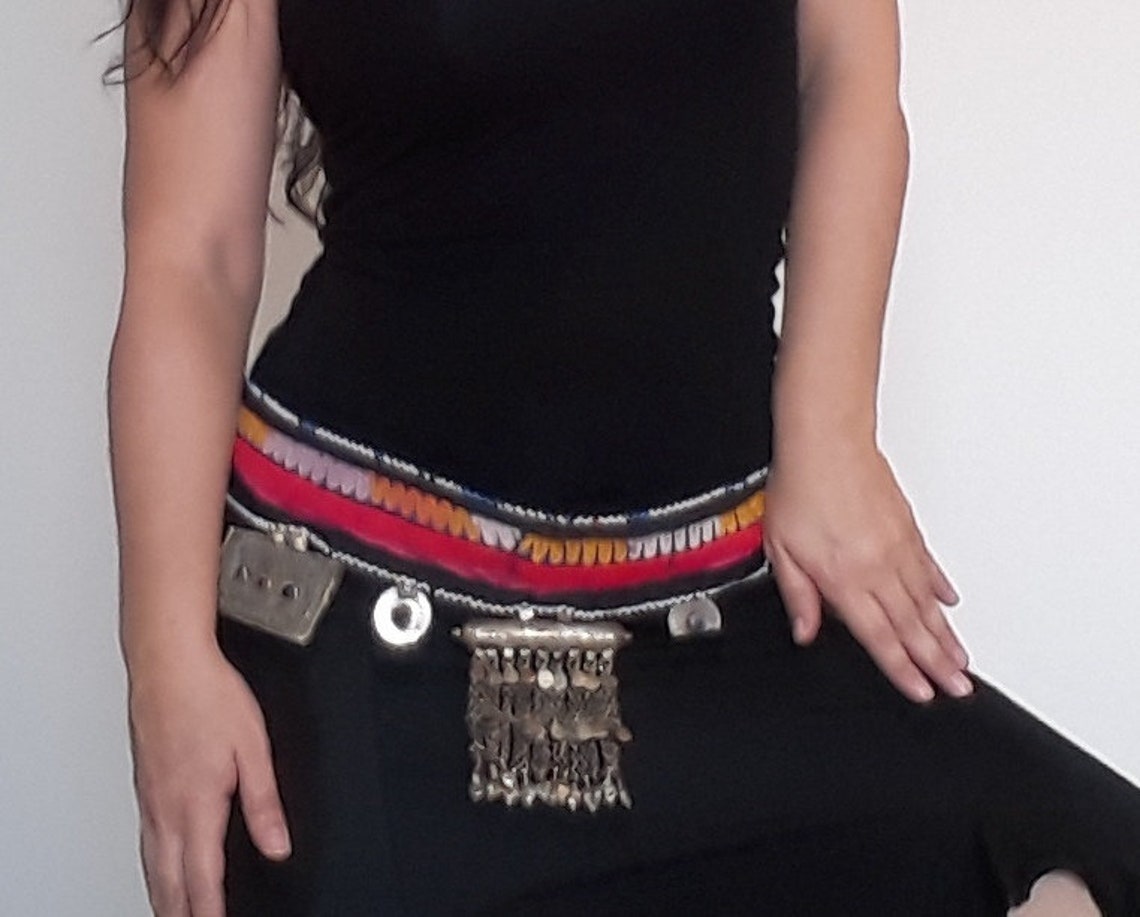Tribal Gypsy Belt Tribal Belly Dance Kuchi Fusion Belt - Etsy