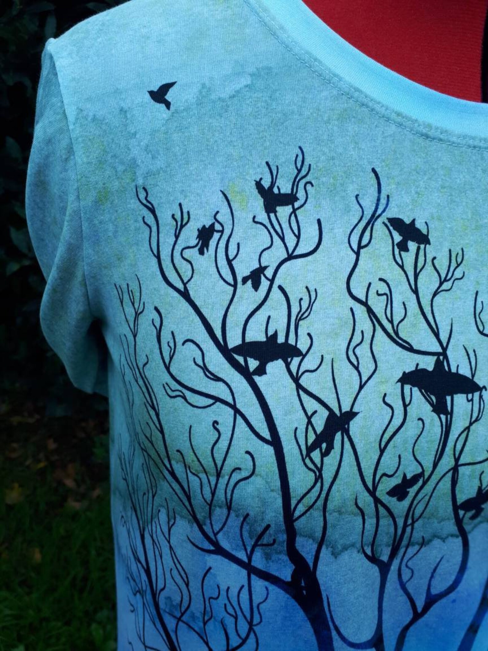 Women's Tunic Dress Scandi Tunic Tree Print Dress - Etsy UK