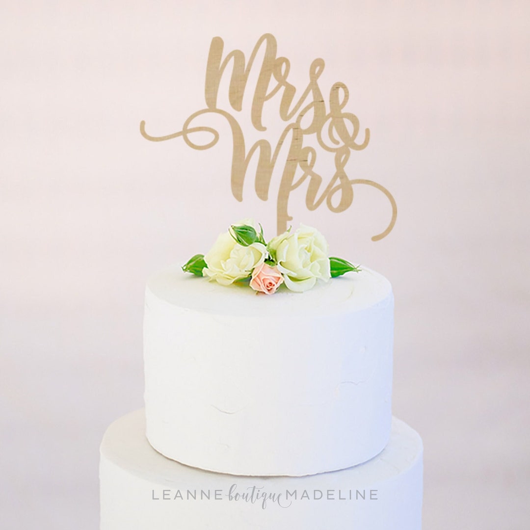 Mrs And Mrs Same Sex Wedding Cake Topper Wedding Wedding Cake 8629