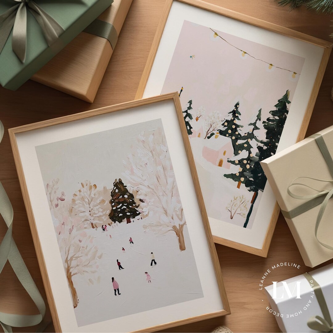 Winter Wonderland Printables: Set of 3, Cozy Christmas Prints, Pretty ...