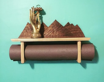 Carved wood shelf | Etsy