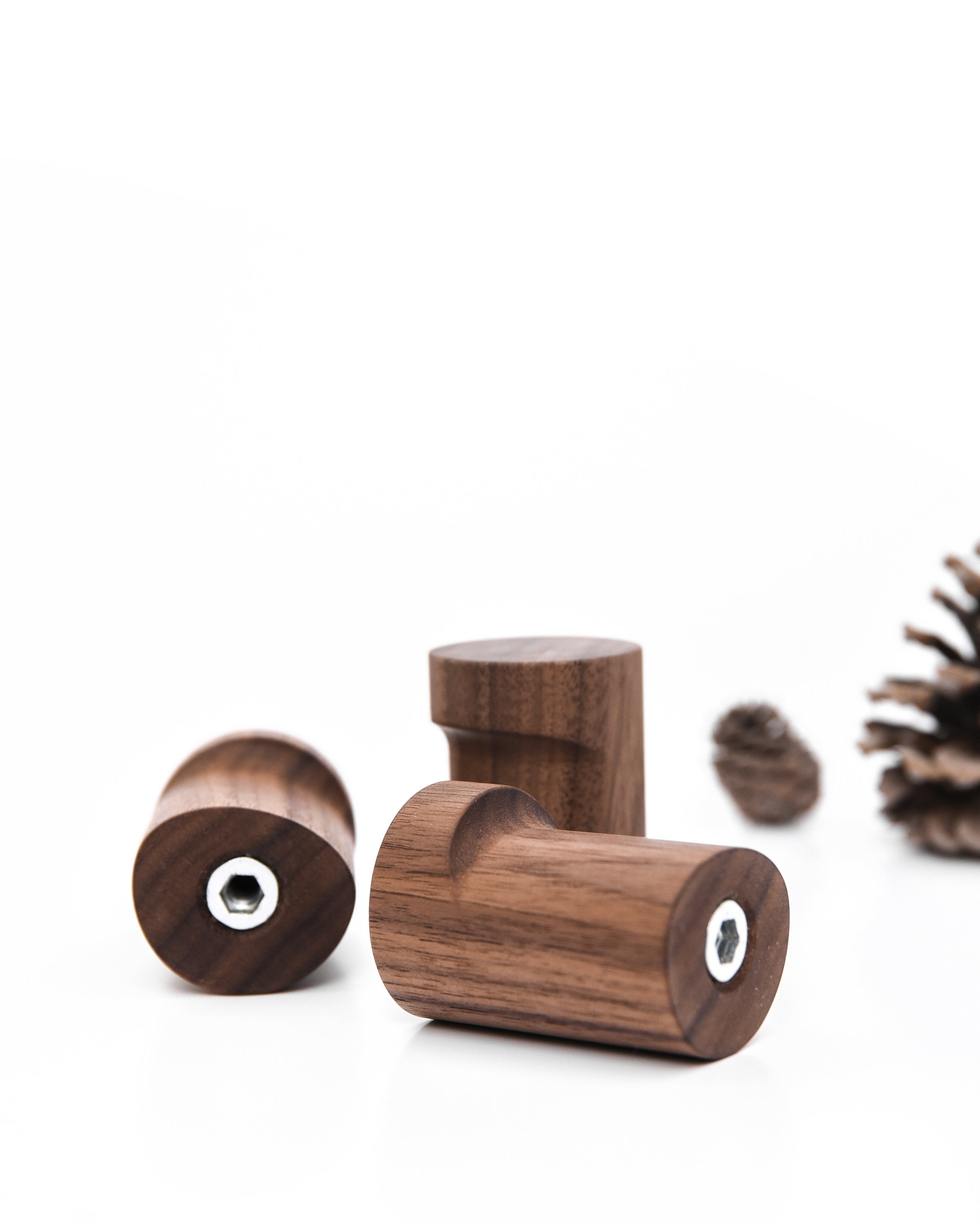 Wall Hook Simple Modern Wall Peg Solid Walnut Wood | Etsy