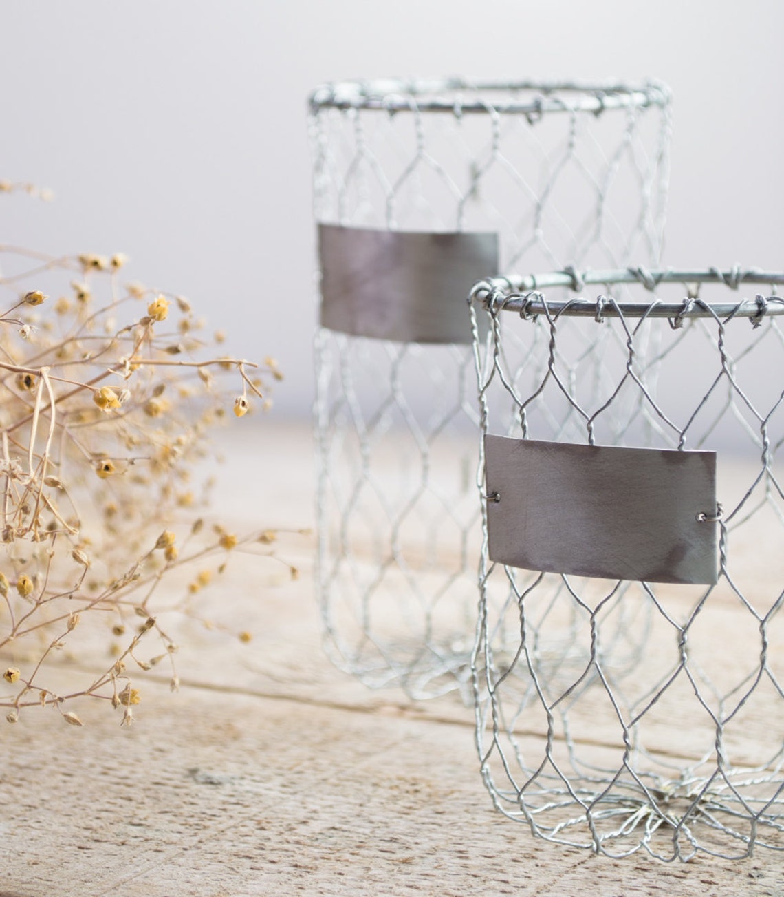 Small Metal Wire Basket 3 Sizes Country Cottage Shabby - Etsy