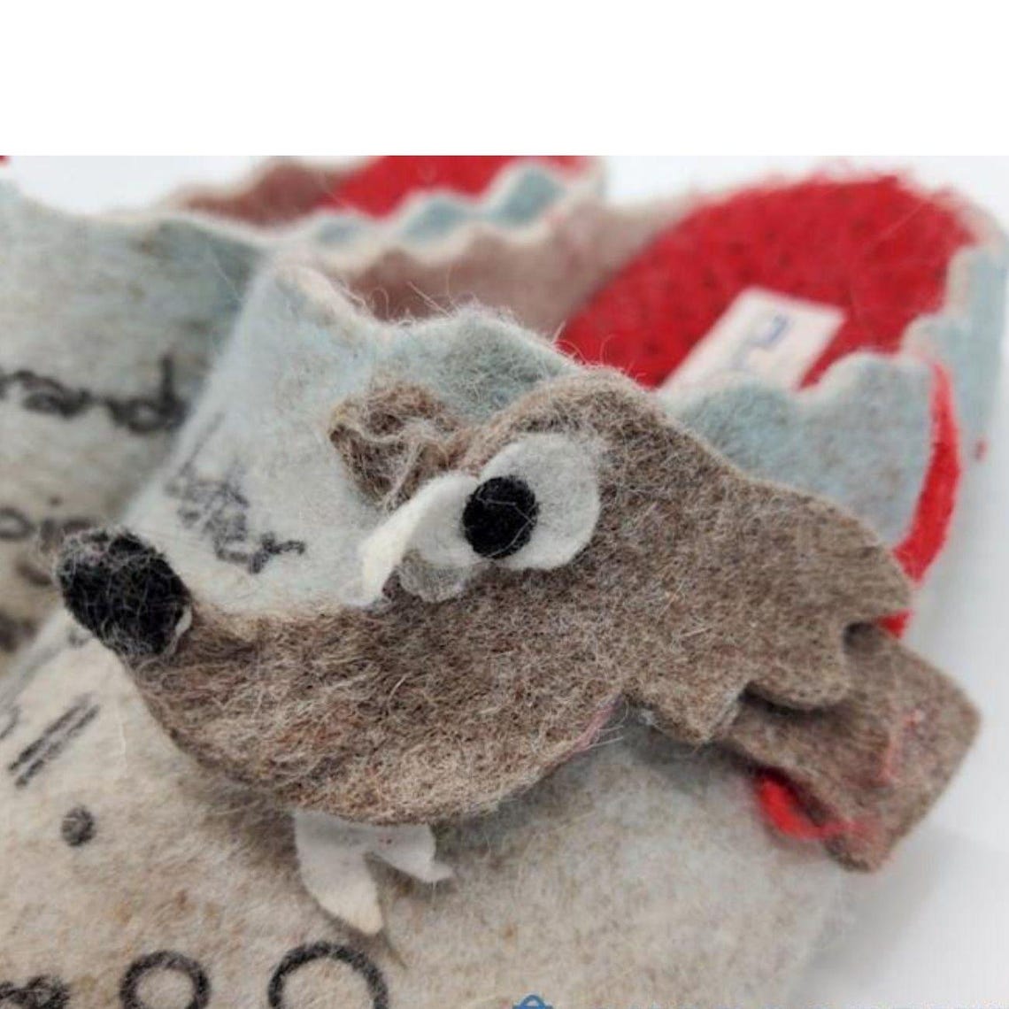 Spring Step Womens Wool Little Red Riding Hood Fairy Tale Slippers Size ...
