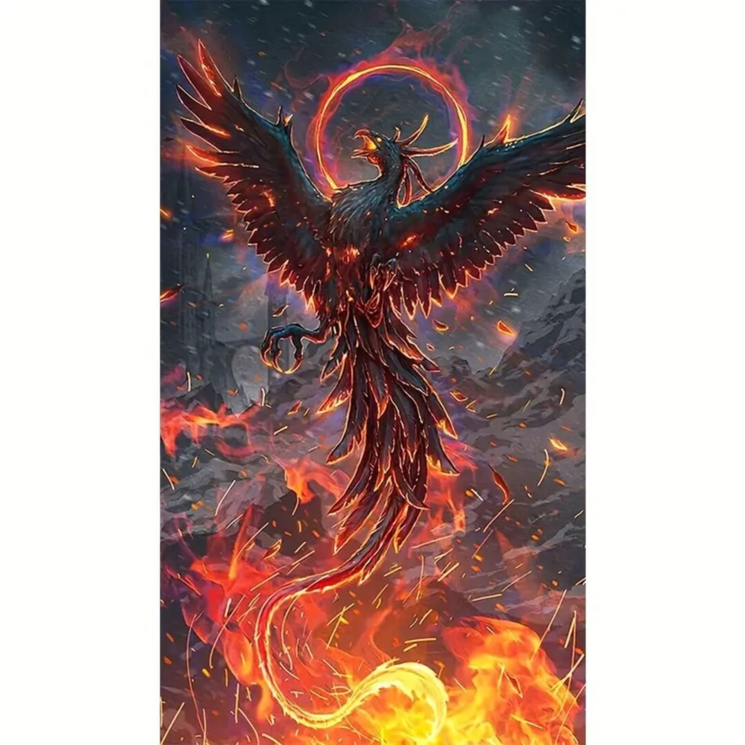 DIY Phoenix Diamond Painting Kit Large Size Full Canvas Paintings 15 ...