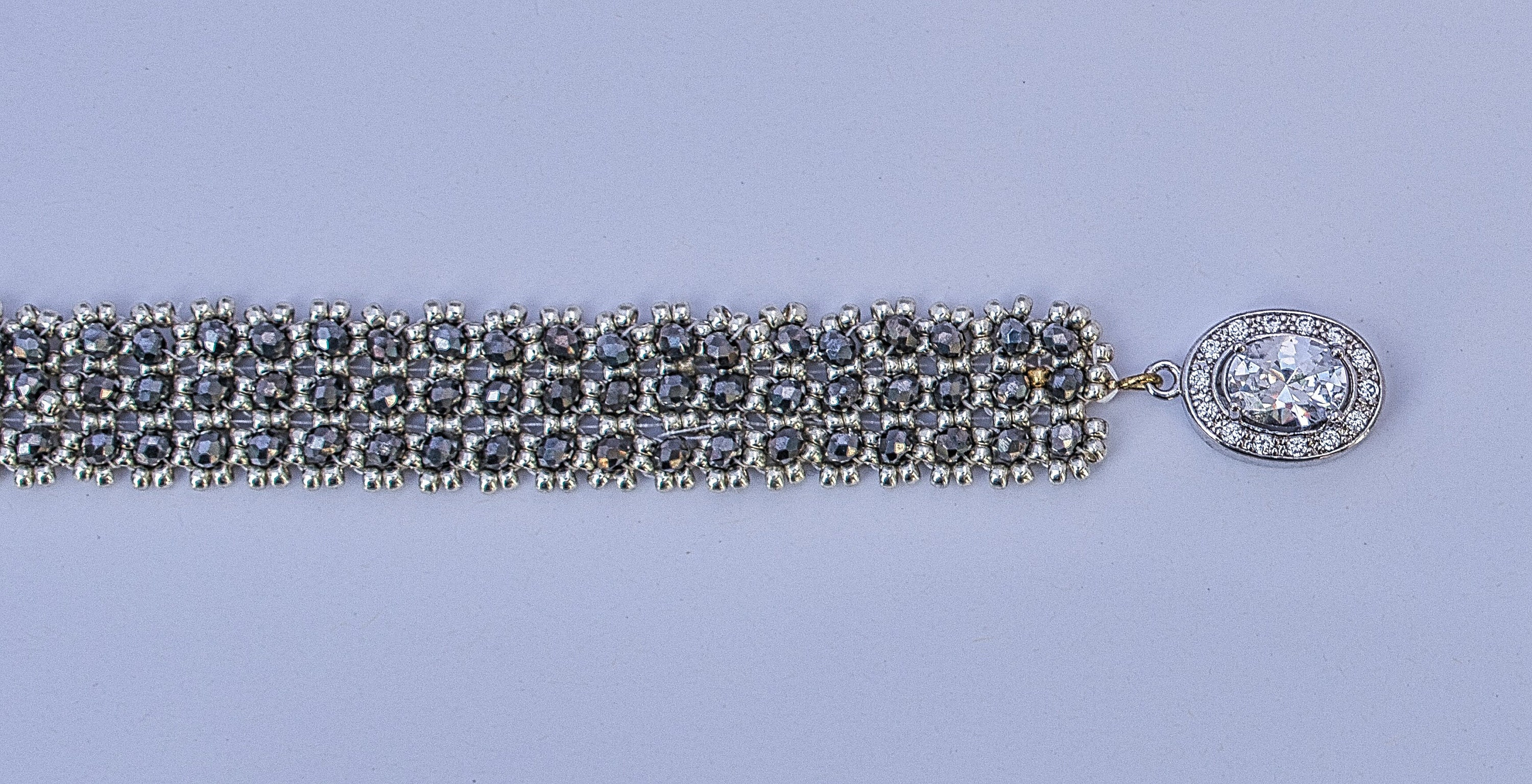 Elegant Art Deco Style Silver Crystals Cuff Bracelet Delicate - Etsy