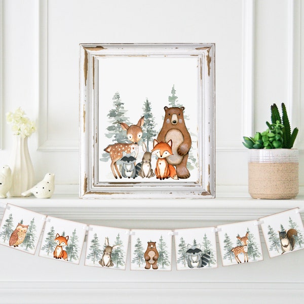 Woodland Banner - Etsy