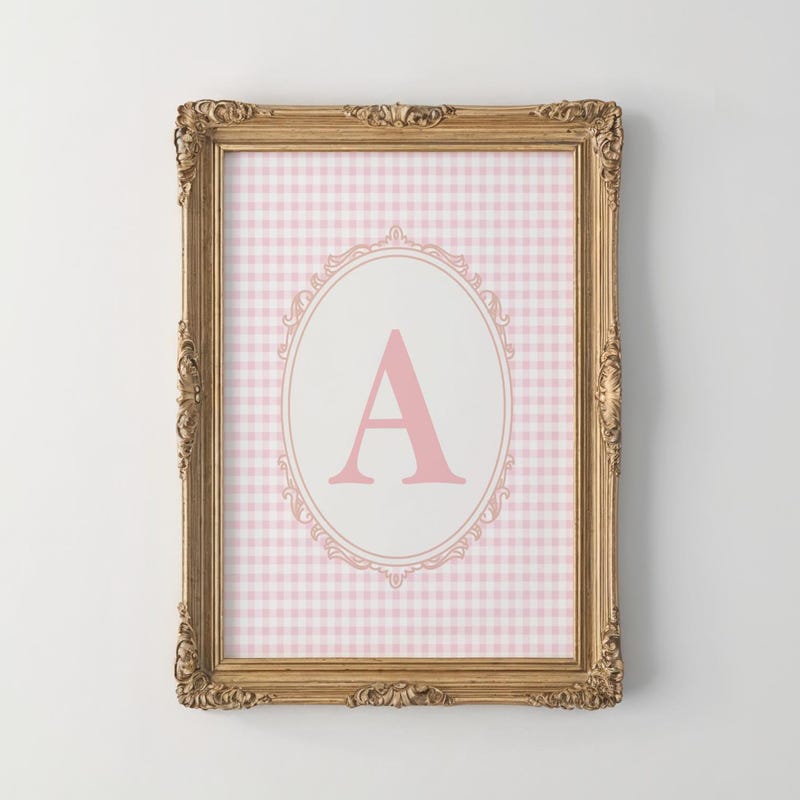 Initial Wall Art - Etsy