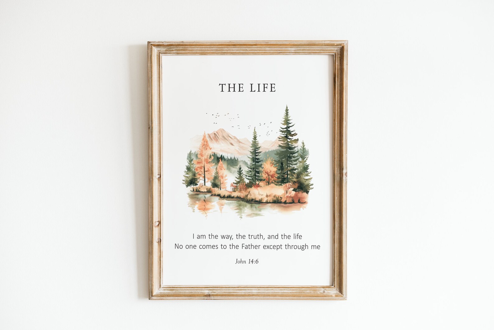 Christian Autumn Set of 3, the Way, the Truth, the Life, Encouraging ...