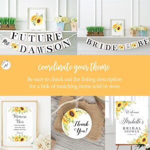 Sunflowers Bridal Shower Banner, Bridal Shower Decoration, Bride to Be ...