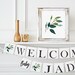 Welcome Baby Shower Banner Greenery Baby Shower Decoration - Etsy