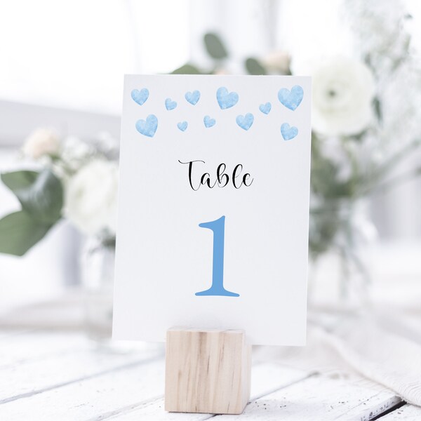 Heart Table Numbers - Etsy