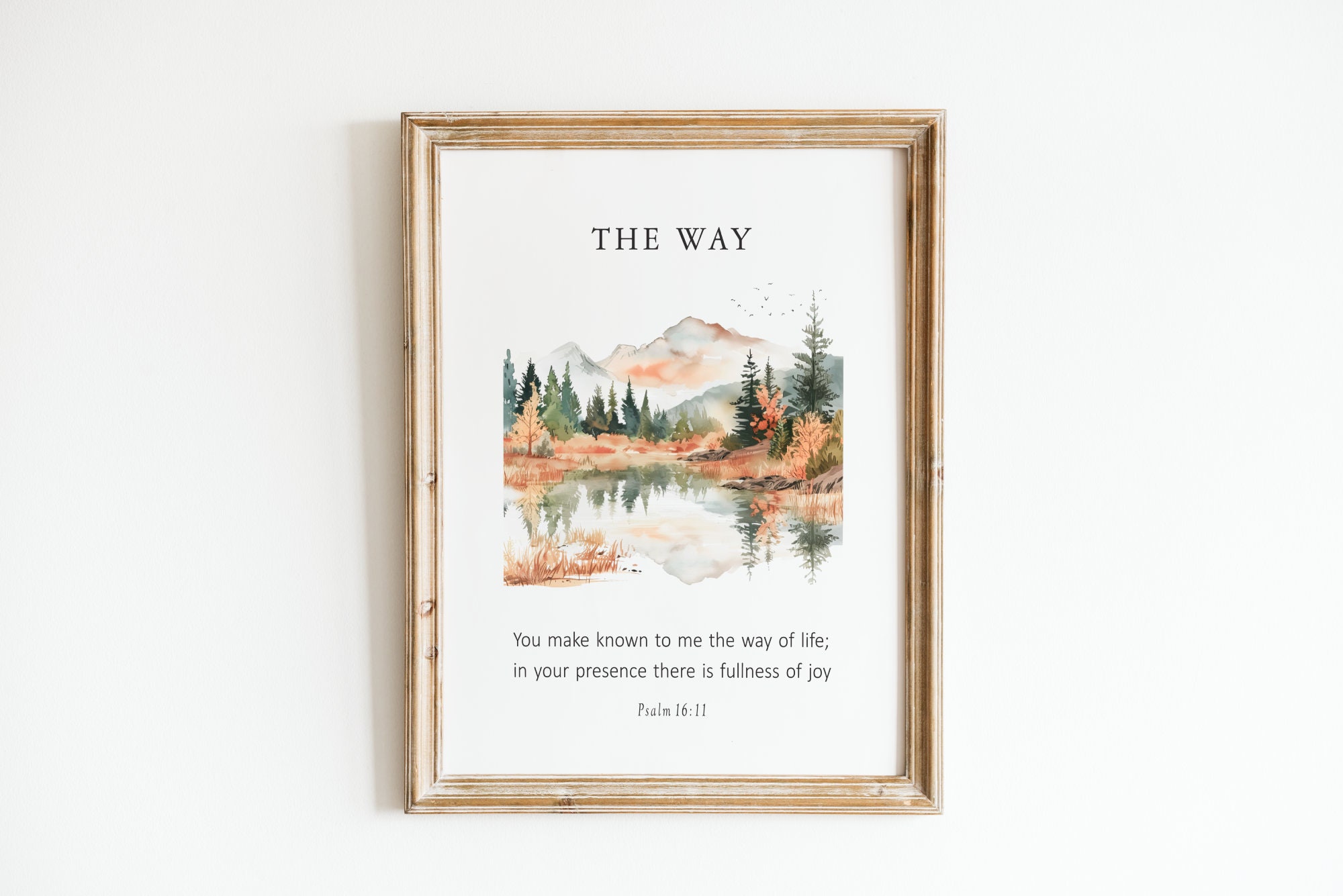 Christian Autumn Set of 3, the Way, the Truth, the Life, Encouraging ...