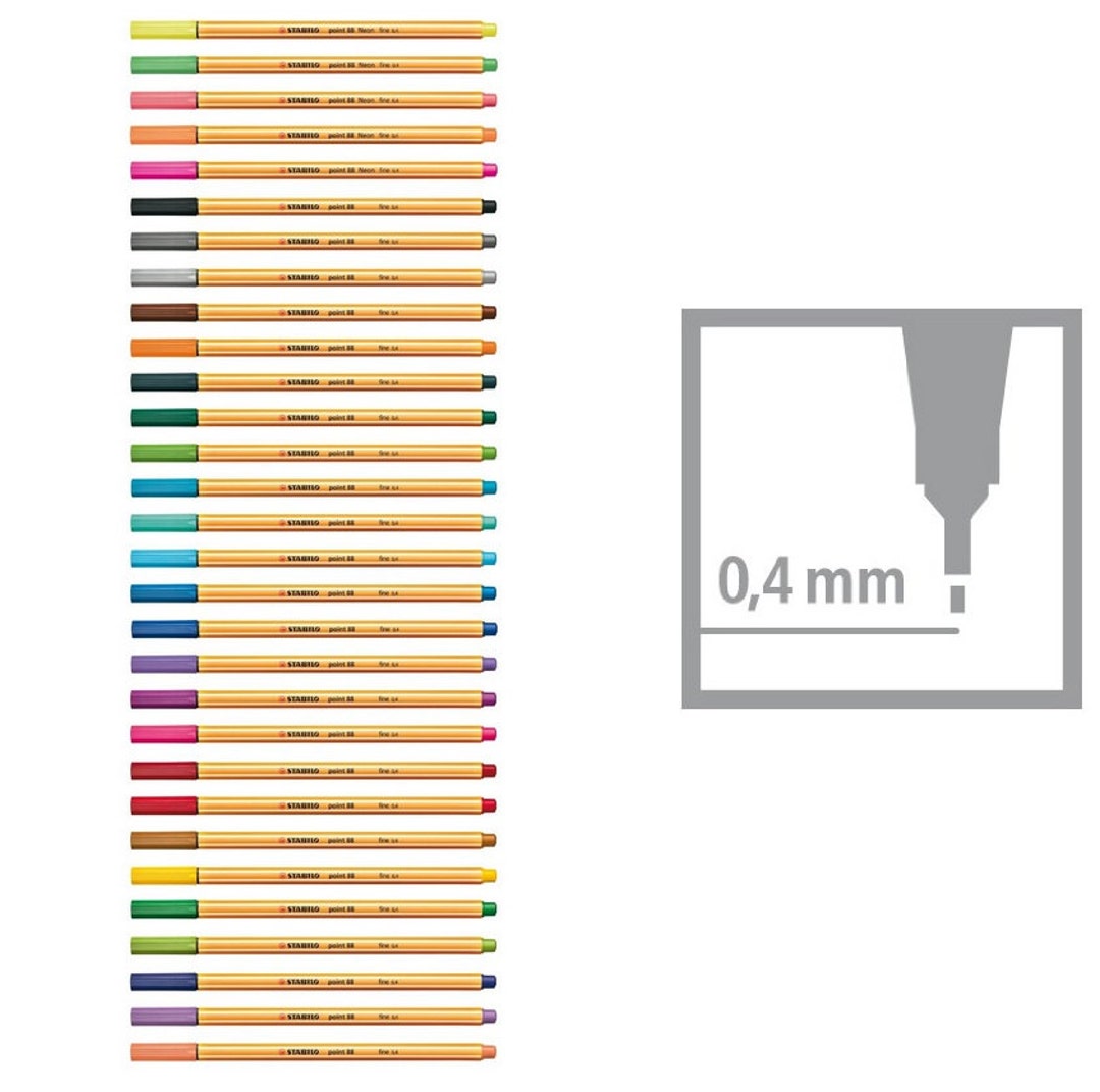 Fine Point Color Pens in Vibrant Colors, 30 Colors for Long Lasting Use ...