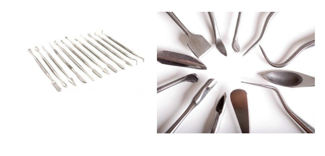 12 Piece Stainless Steel Wax Carvers, Tools for Technicians and ...