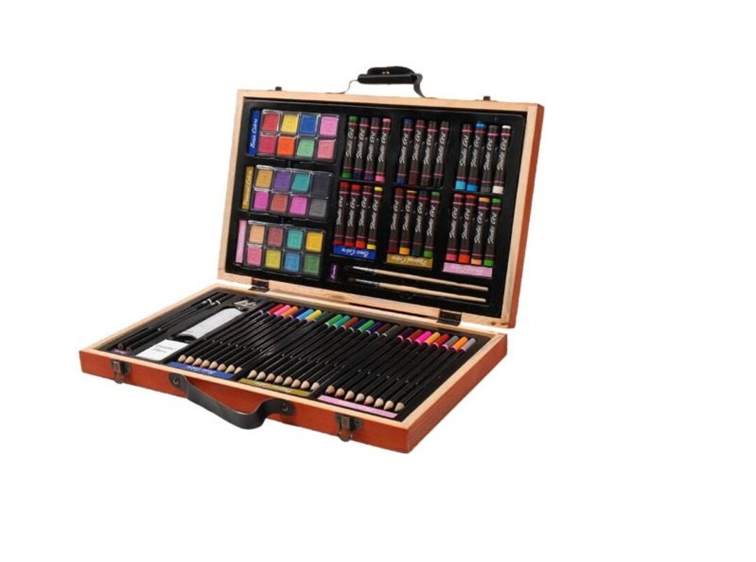 Art Supplies 80 Piece Deluxe Art Set With Wood Case, Art Pencils and ...