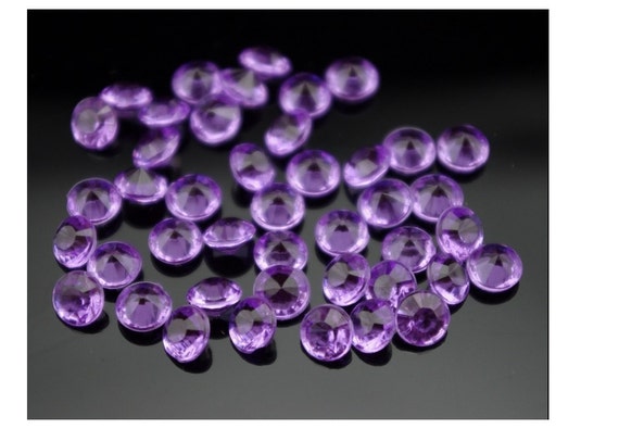 2 Pounds of 20 Carat Purple Acrylic Diamonds Big Diamonds Big - Etsy