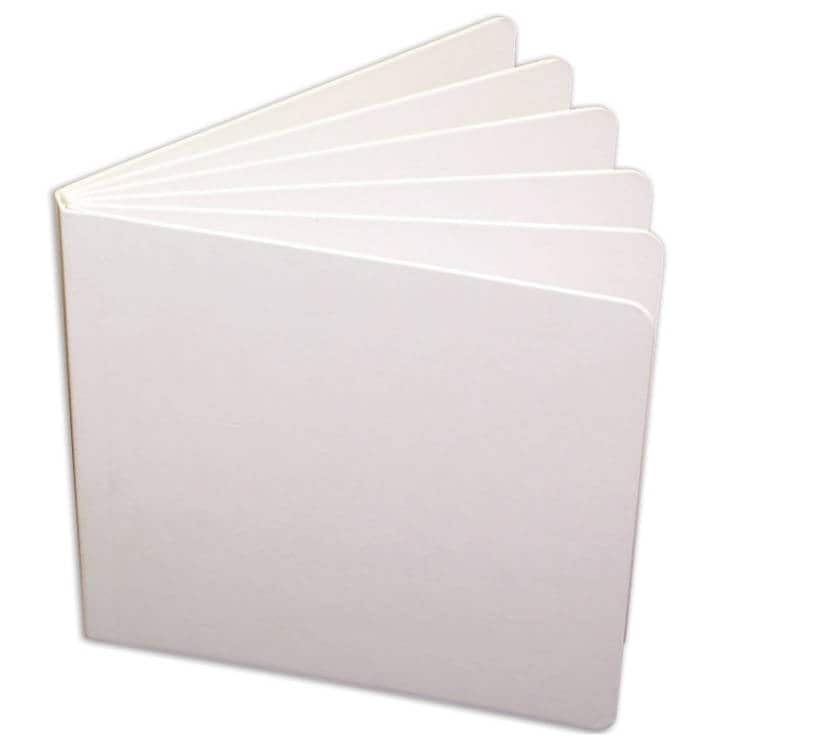 White Hardcover Blank Book for Creating Custom Design Books, 5" by 5 ...