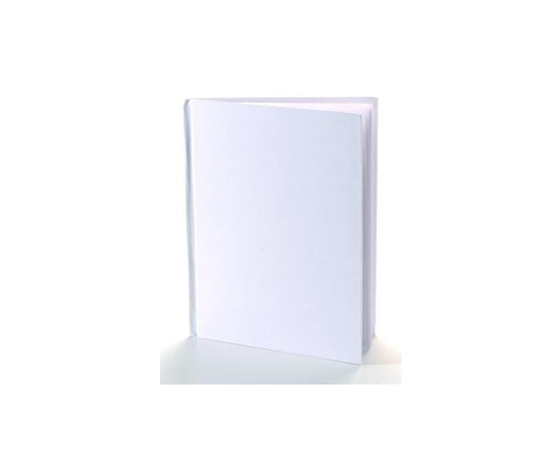 White Hardcover Blank Book for Creating Custom Design Books, 11 X 8-1/2 ...