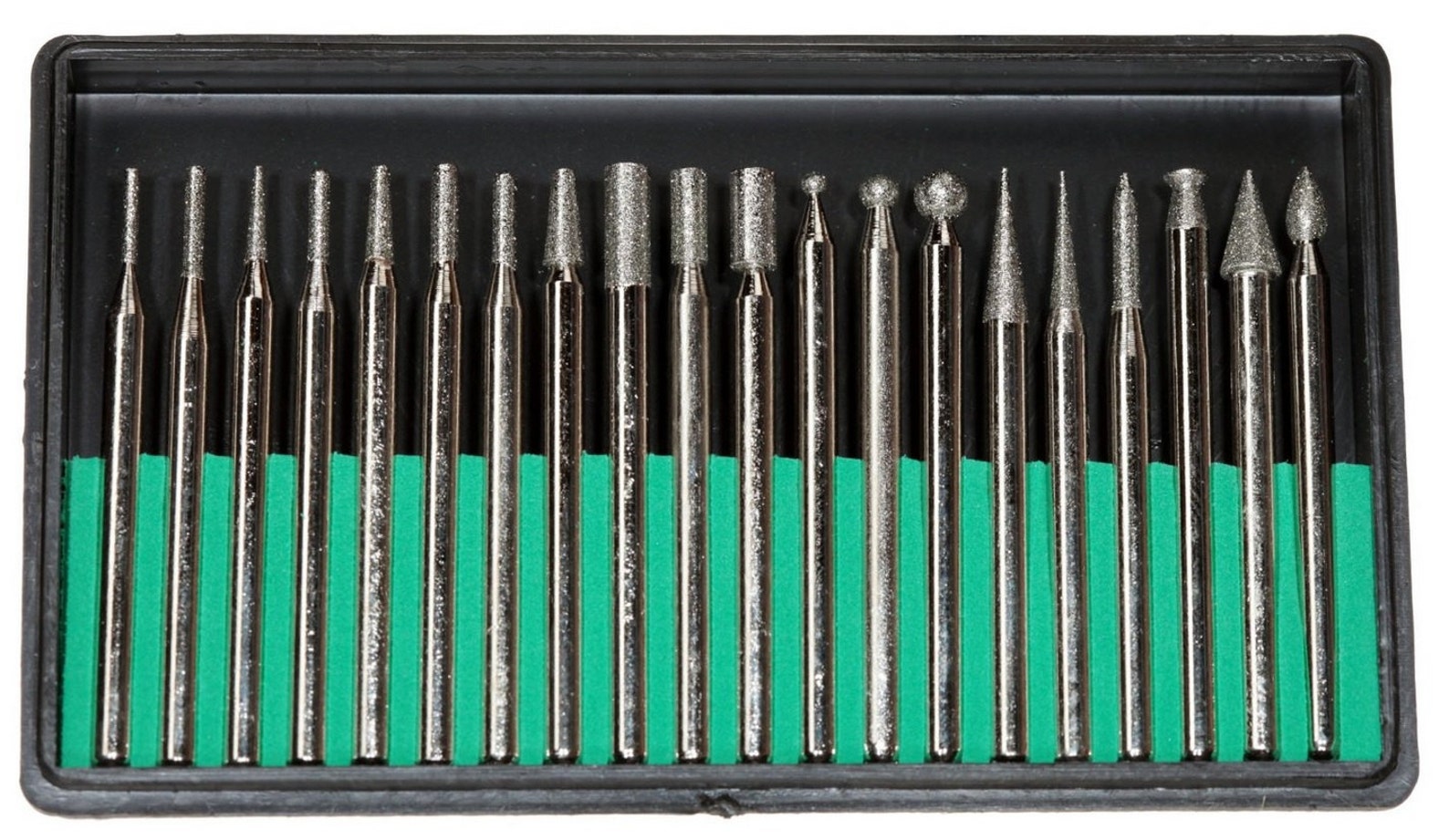 Pro Quality 20-piece Diamond Bur Set for Rotary Tool - Glass, Stone ...