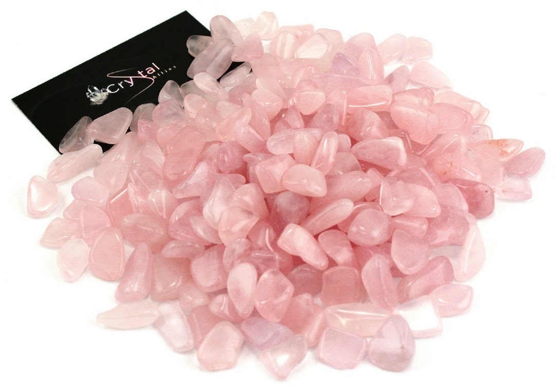 Half Pound Bulk Tumbled Rose Quartz Stones Small 1/4" Natural Healing ...
