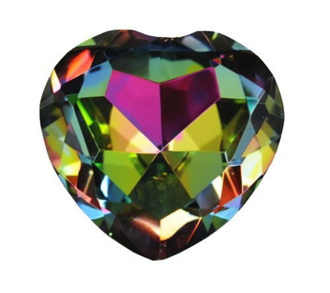 Romantic Valentine Heart Crystal Diamond Paperweight, Heart Shaped 80mm ...