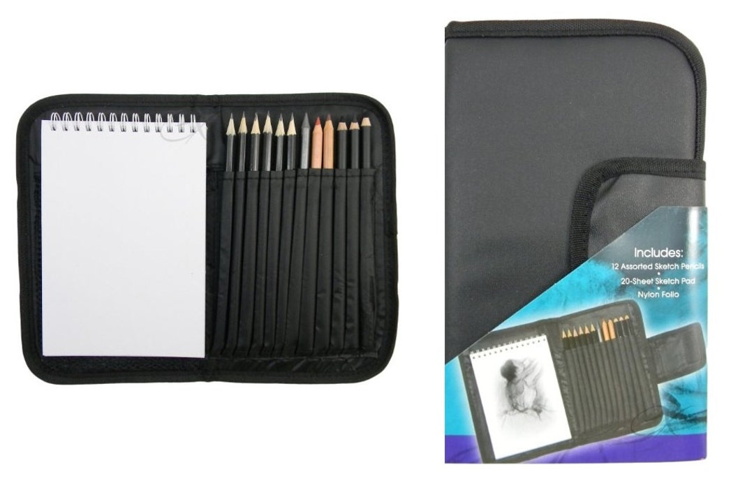 Compact and Portable Sketch Folio 1 Drawing Kit With Carrying Case With ...