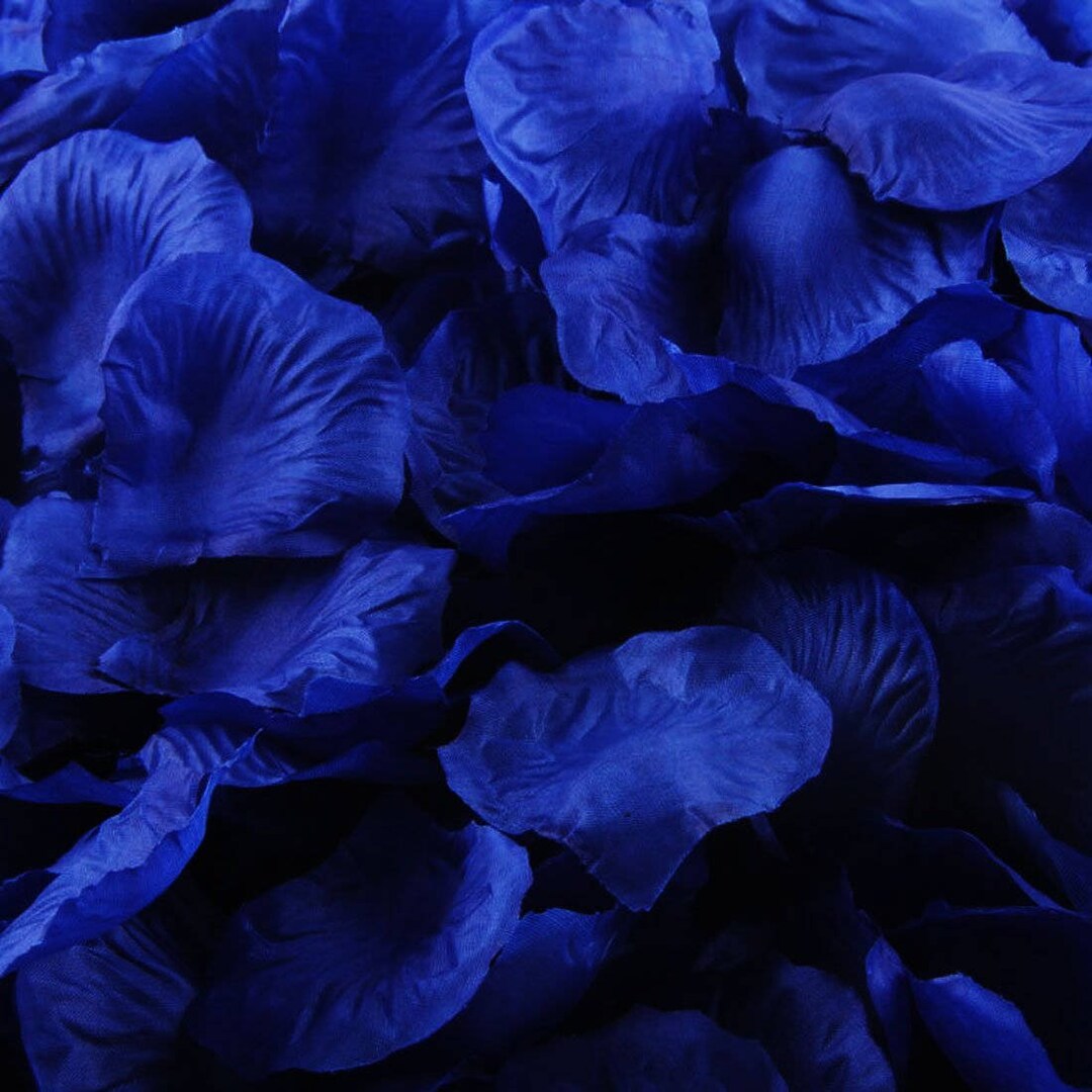 1000 Count of Royal Blue Artificial Silk Rose Flower Petals for Wedding ...