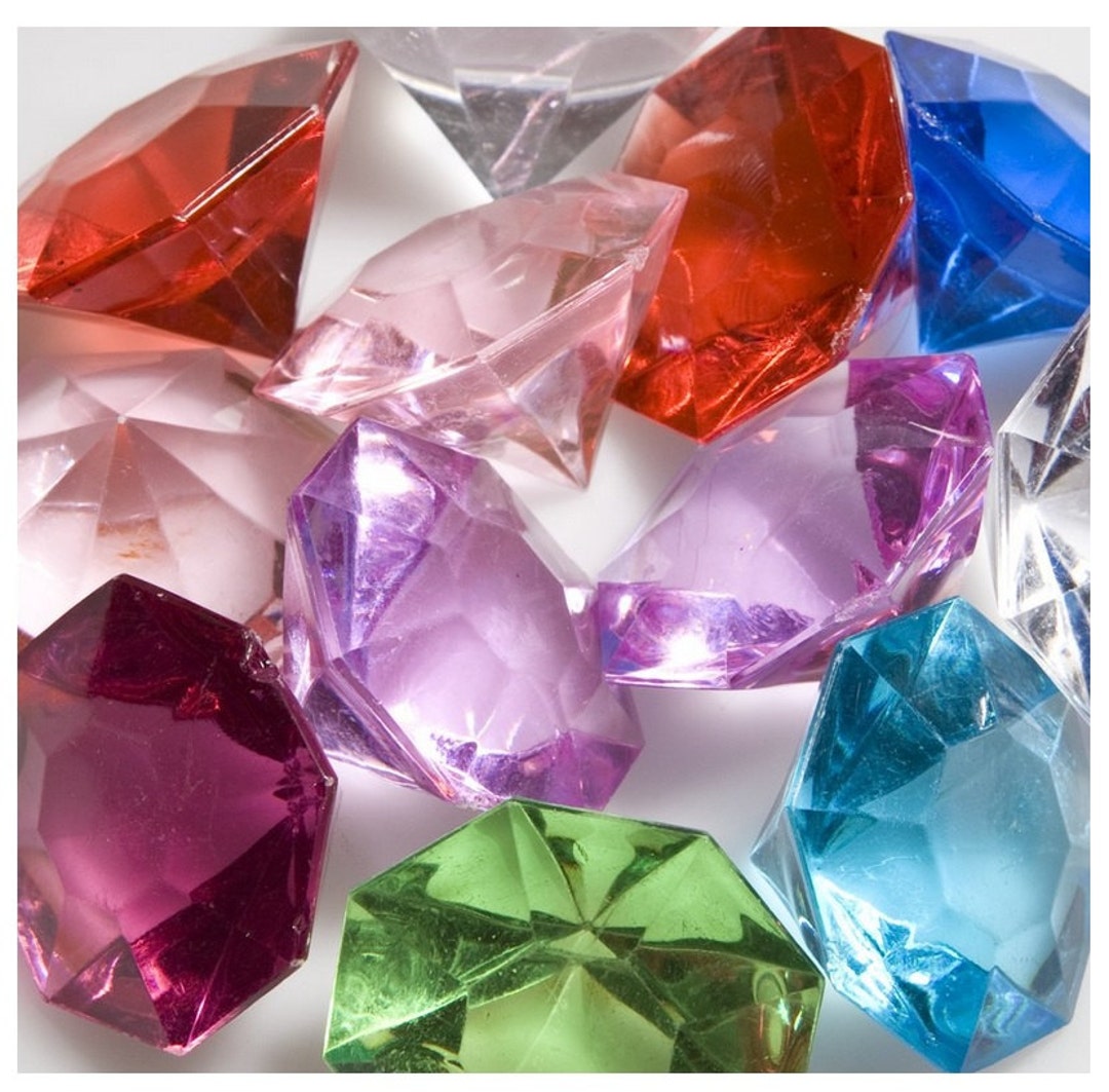 Assorted Pirate Diamonds 12 Count, Pirate Treasure Gems for Stage Props ...