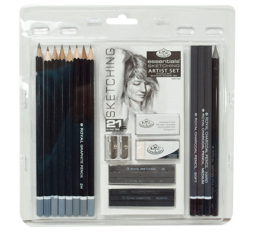 Essentials Sketching Pencil Set, 21 Piece Sketching Pencil Set for ...
