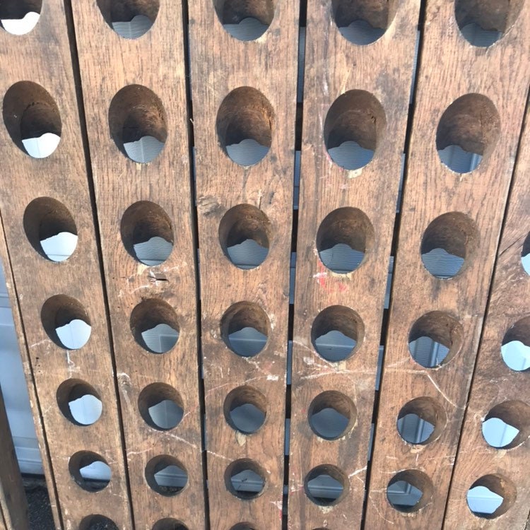 Antique French Wine Racks Riddling Rack French Wine Rack Champagne Rack ...
